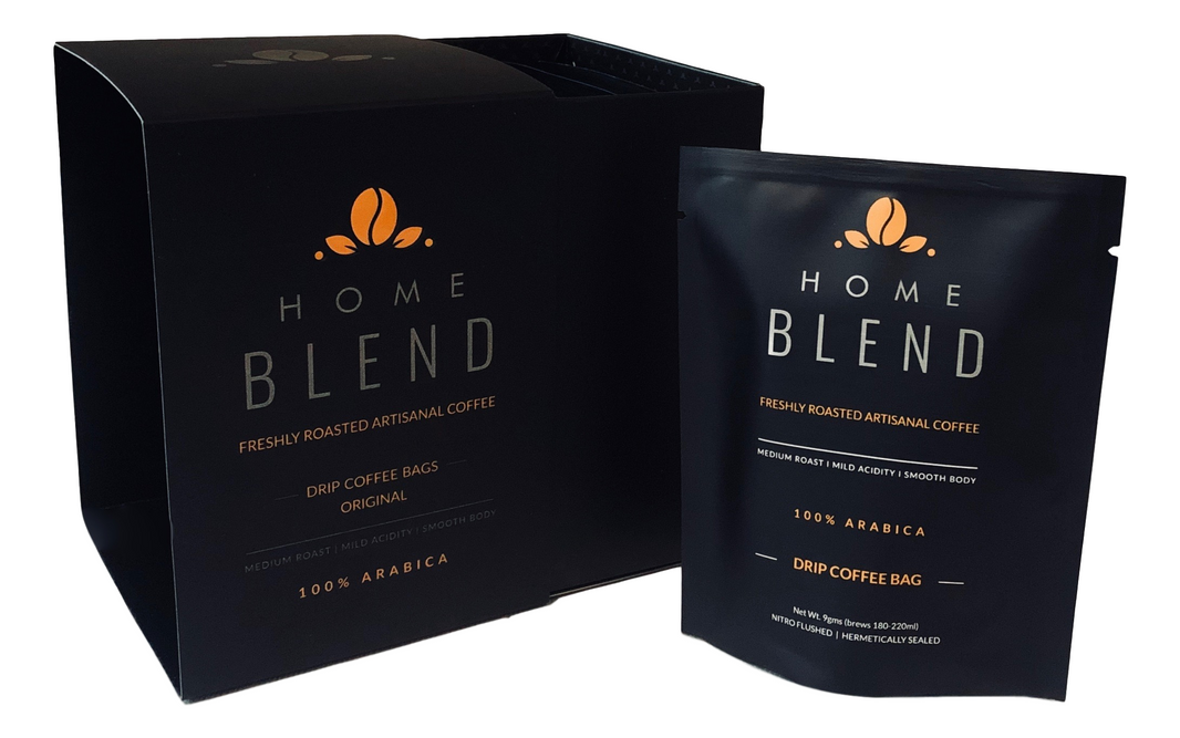 Drip Coffee Bags | Easy Pour-Over – Home Blend Coffee Roasters