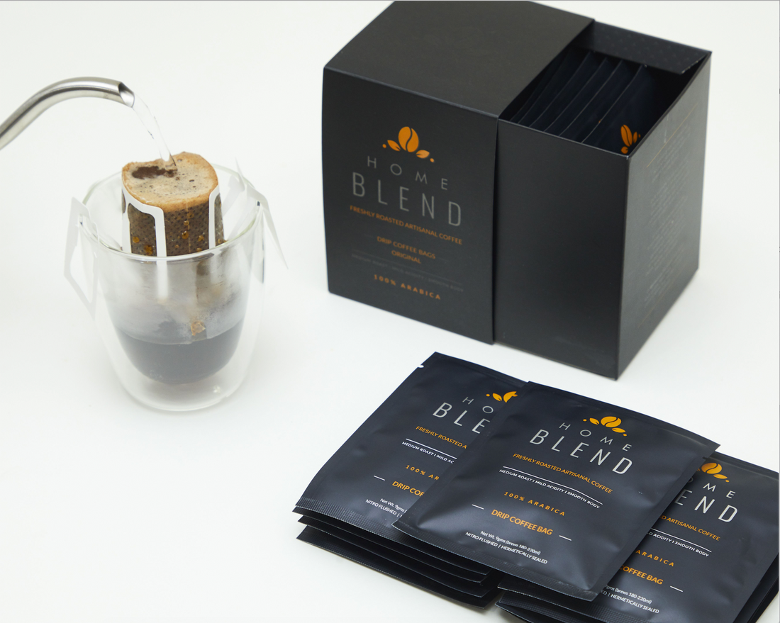 Drip Coffee Bags | Easy Pour-Over – Home Blend Coffee Roasters